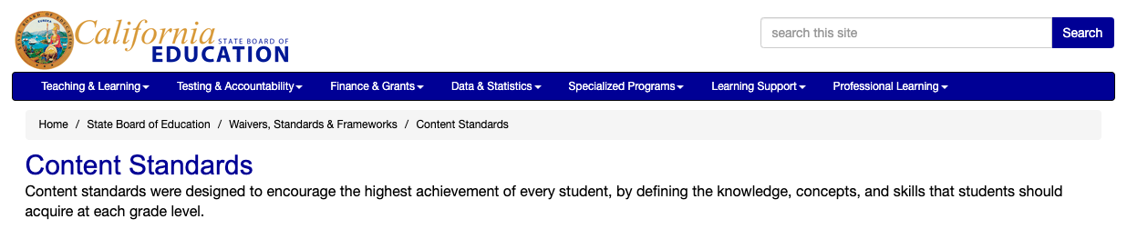 CA-State-Standards - All Documents